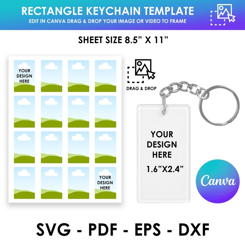 Keychain Svg - Etsy
