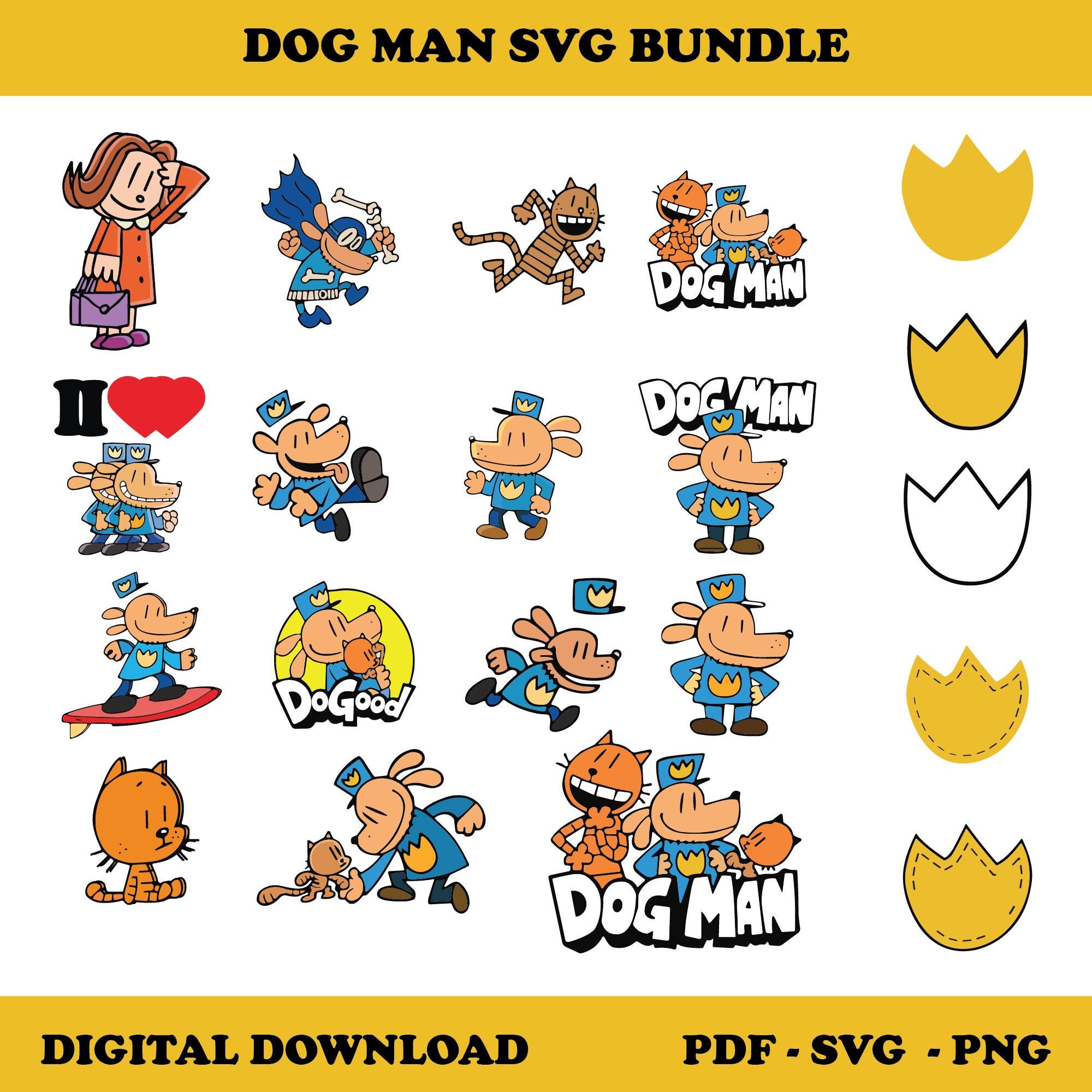 Dog Man SVG PNG BUNDLE, Dogman Png, Dogman Svg, Birthday Dogboy Svg ...