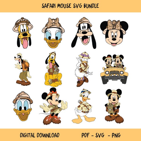 Mickey Mouse in Circles - Etsy