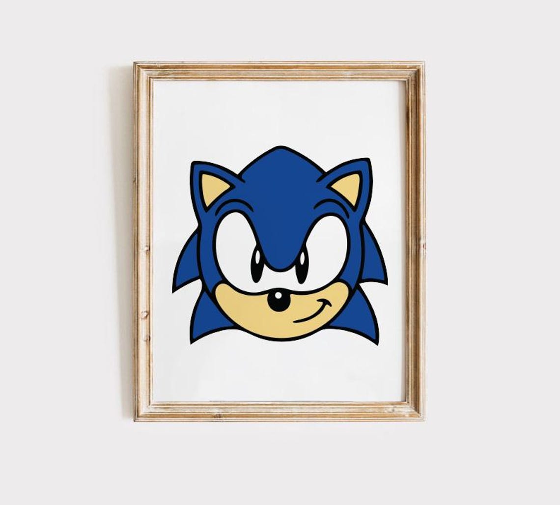 The Hedgehog Svg, Sonic Svg, Sonic Head Svg, Sonic Png, Layered SVG ...