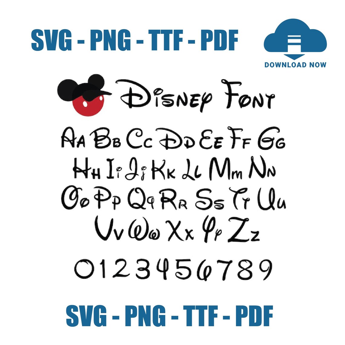 Mouse Font SVG, Mouse Alphabet SVG, Cartoon Font SVG, Letters Svg ...