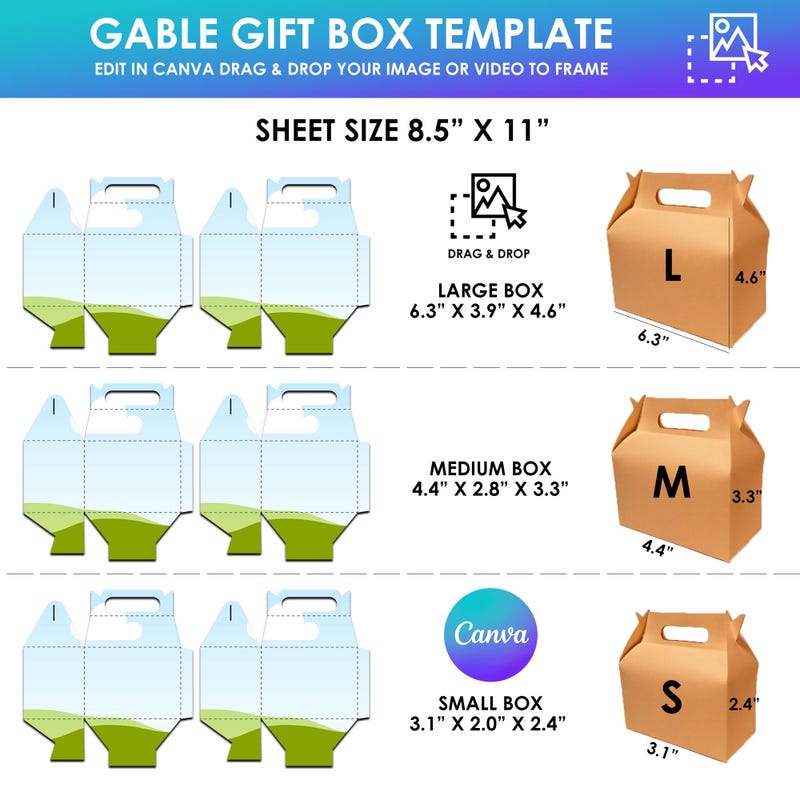 Gable Boxes Cut Out - Etsy UK
