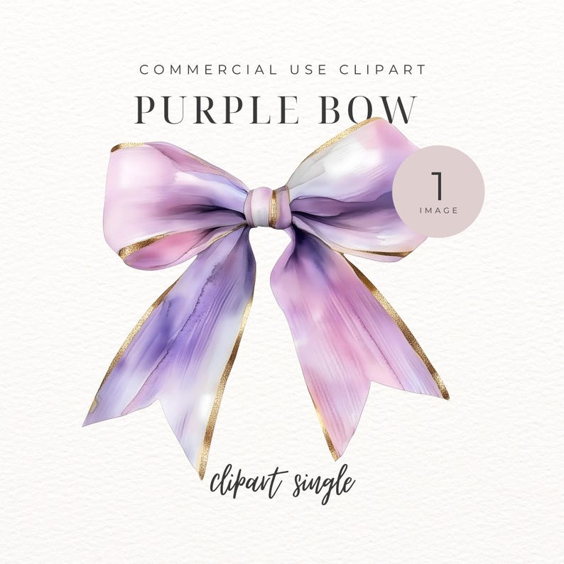 Bow Clipart Bundle, Watercolor Bows PNG, Cute Ribbon Clipart for Crafts ...