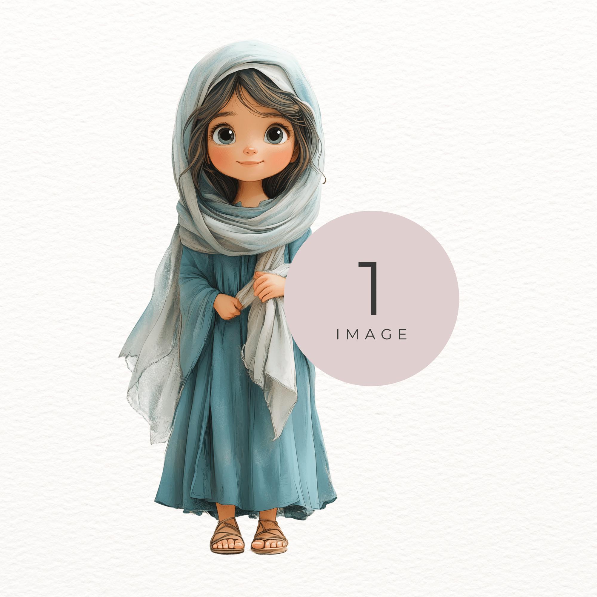 Biblical Women Clipart, Printable Watercolor Art, Digital Download ...