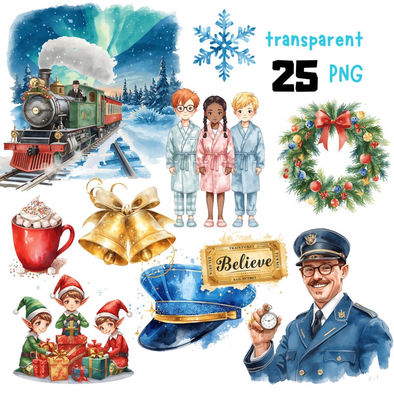 Polar Express Png - Etsy
