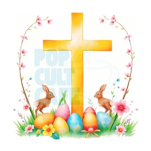25 PNG Set Easter Clipart Bundle, Spring Holiday Llustrations Designs ...