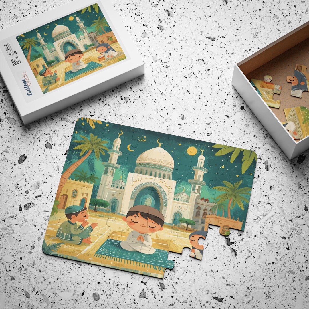 Kids' Puzzle Adventure Islamic Theme Fun Learning Activity Eid Gift ...
