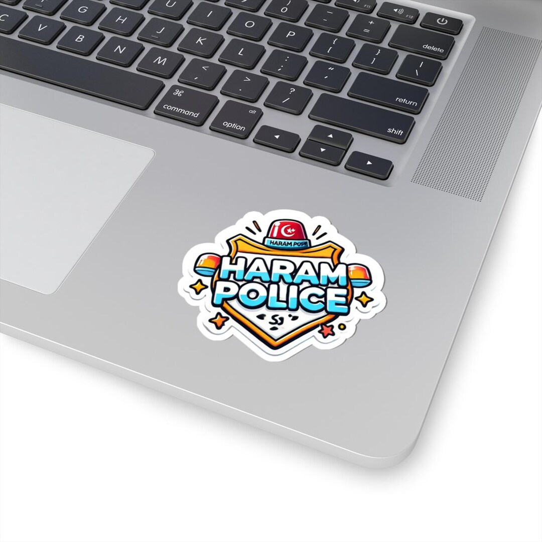 Haram Police Kiss-cut Stickers | Fun Laptop Decals, Laptop Stickers ...