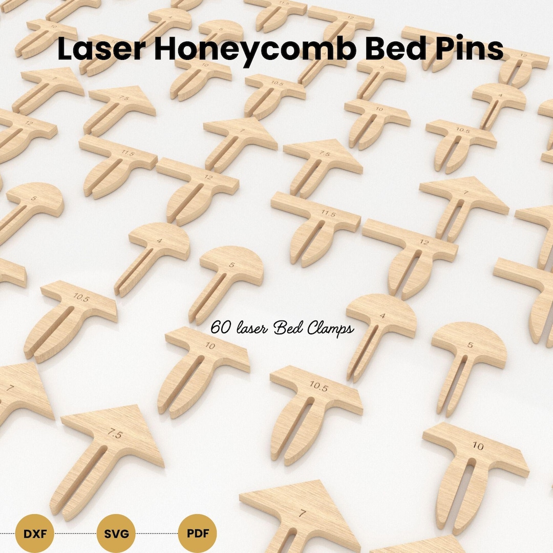 60 Laser Honeycomb Bed Pins Bundle, Laser Cutting Pins, Laser Hold Down ...