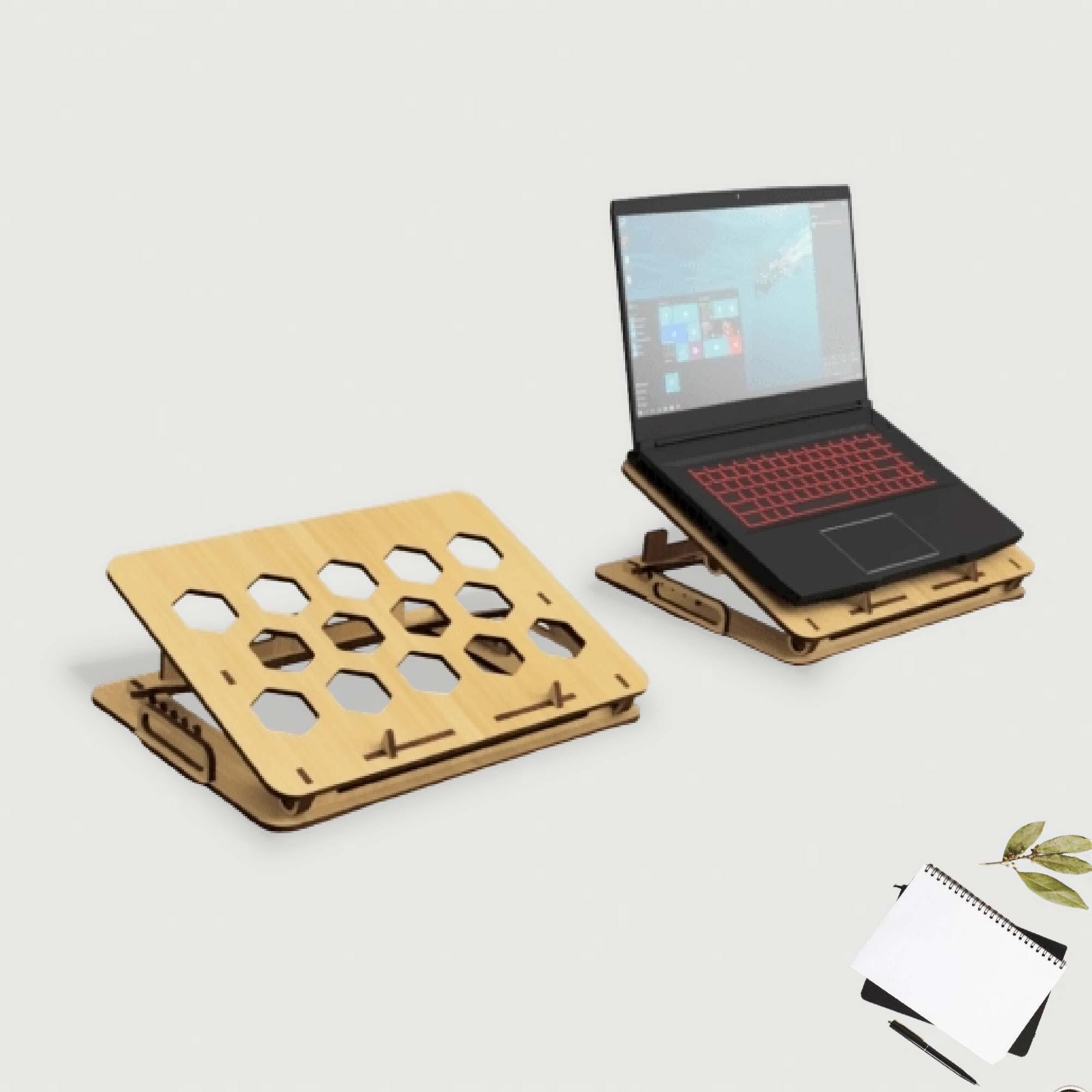Laser Cut Laptop Stand SVG | Adjustable, Portable Desk (digital ...