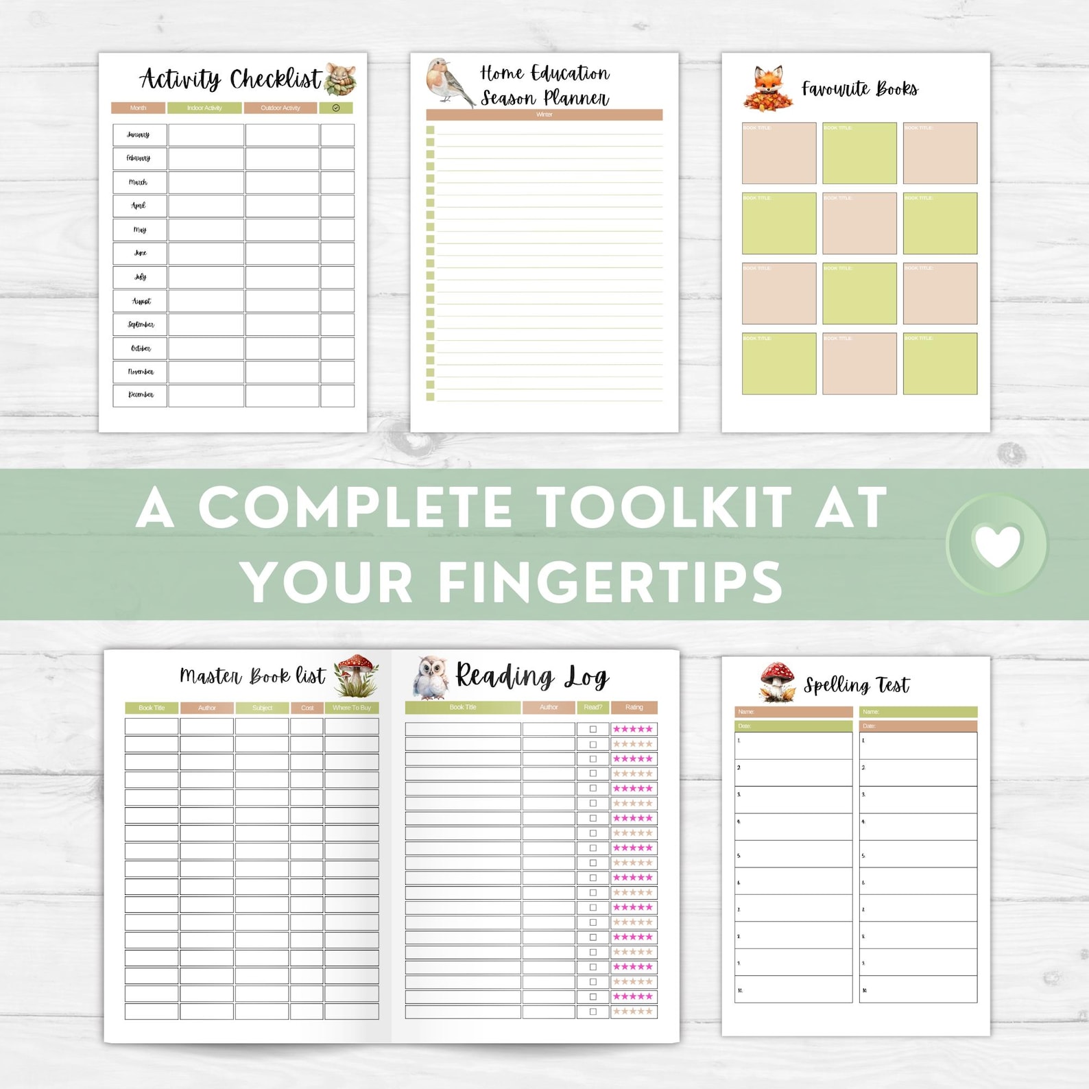 Homeschool Planner Printable 2025 2026 | Home Education Organiser ...