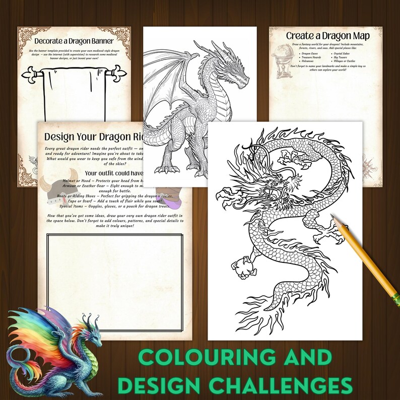 Dragon Unit Study: Mythology, History, Science Activities (digital ...