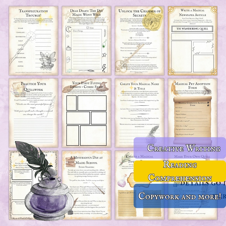 Magic School Printable Unit Study | Witchcraft and Wizardry Resources ...