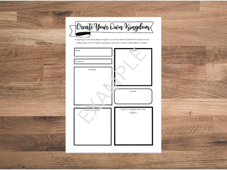 Dungeon and Dragons Printable Activity Book, Fantasy Worksheets, School ...