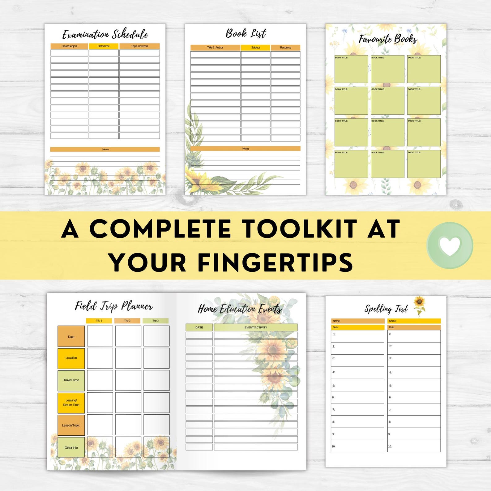 Homeschool Planner Printable 2025 2026 | Home Education Organiser ...