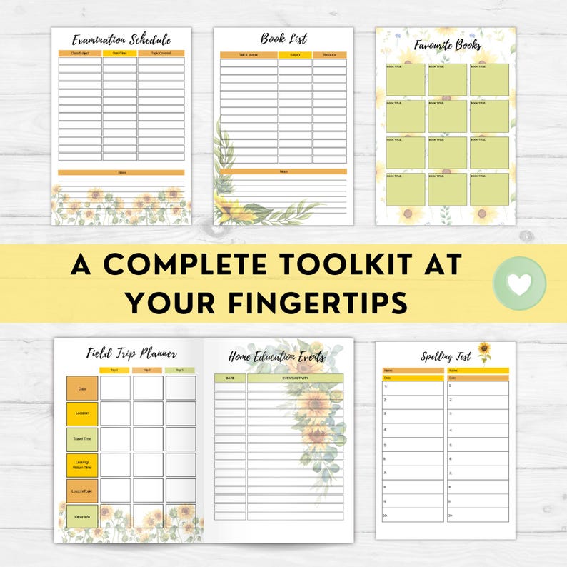 Homeschool Planner Printable 2025 2026 | Home Education Organiser ...