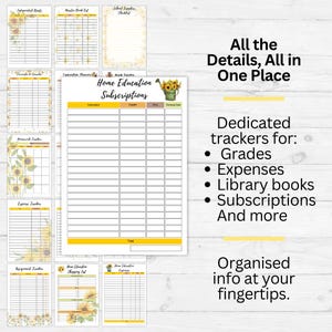 Homeschool Planner Printable 2025 2026 | Home Education Organiser ...