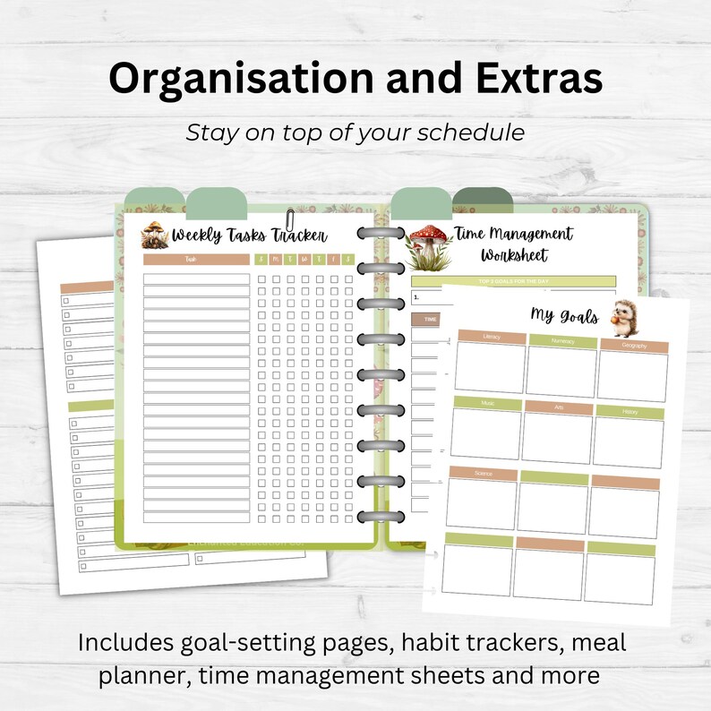 Homeschool Planner Printable 2025 2026 | Home Education Organiser ...