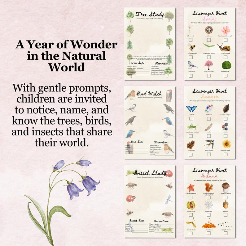 Charlotte Mason Inspired Nature Journal | Nature Study for Kids ...