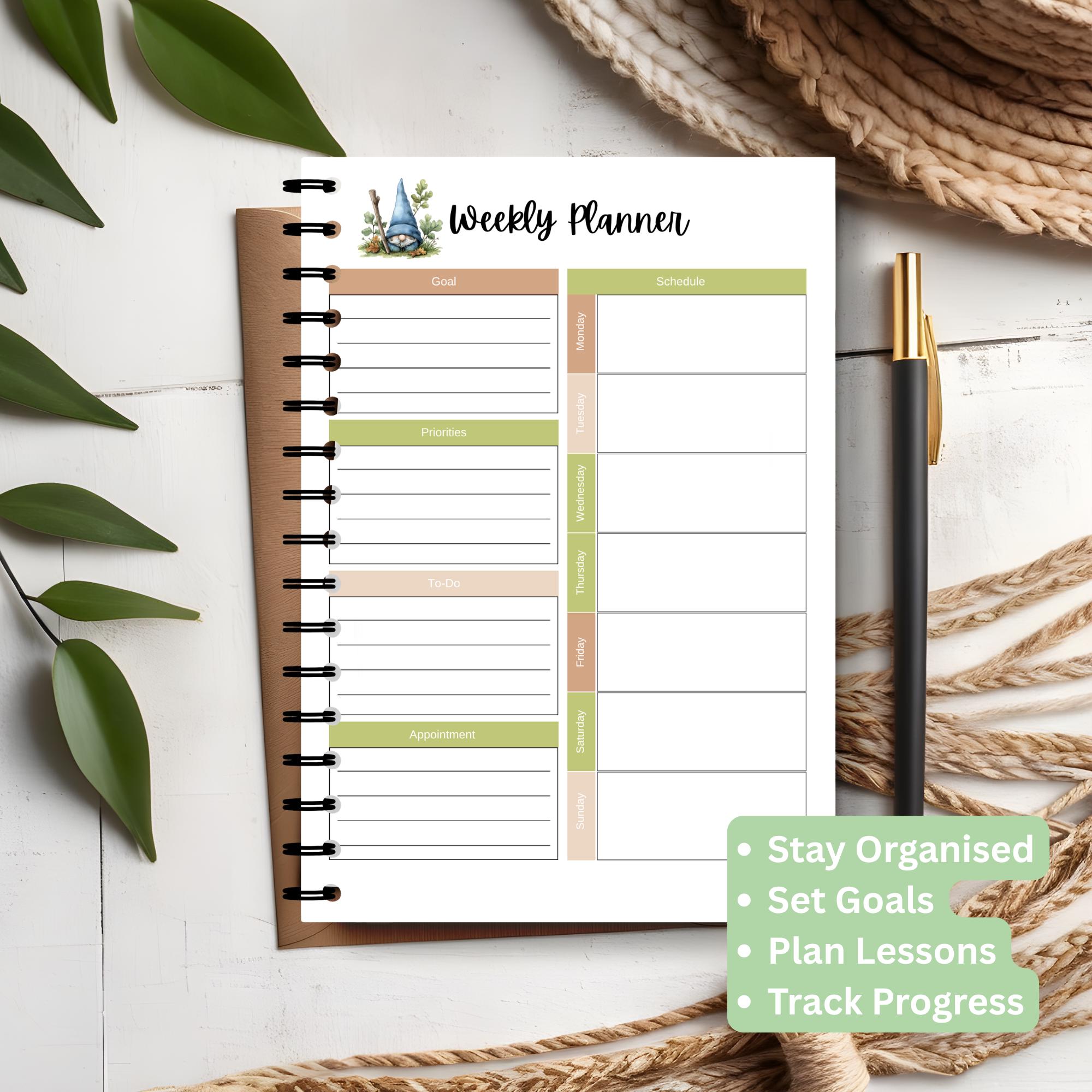Homeschool Planner Printable 2025 2026 | Home Education Organiser ...