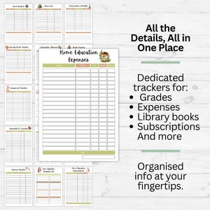 Homeschool Planner Printable 2025 2026 | Home Education Organiser ...