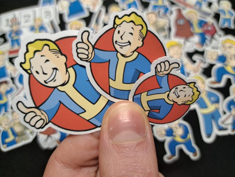Fallout Sticker Pack 30 Pcs – Vault Boy Designs for Gamers and Fans ...