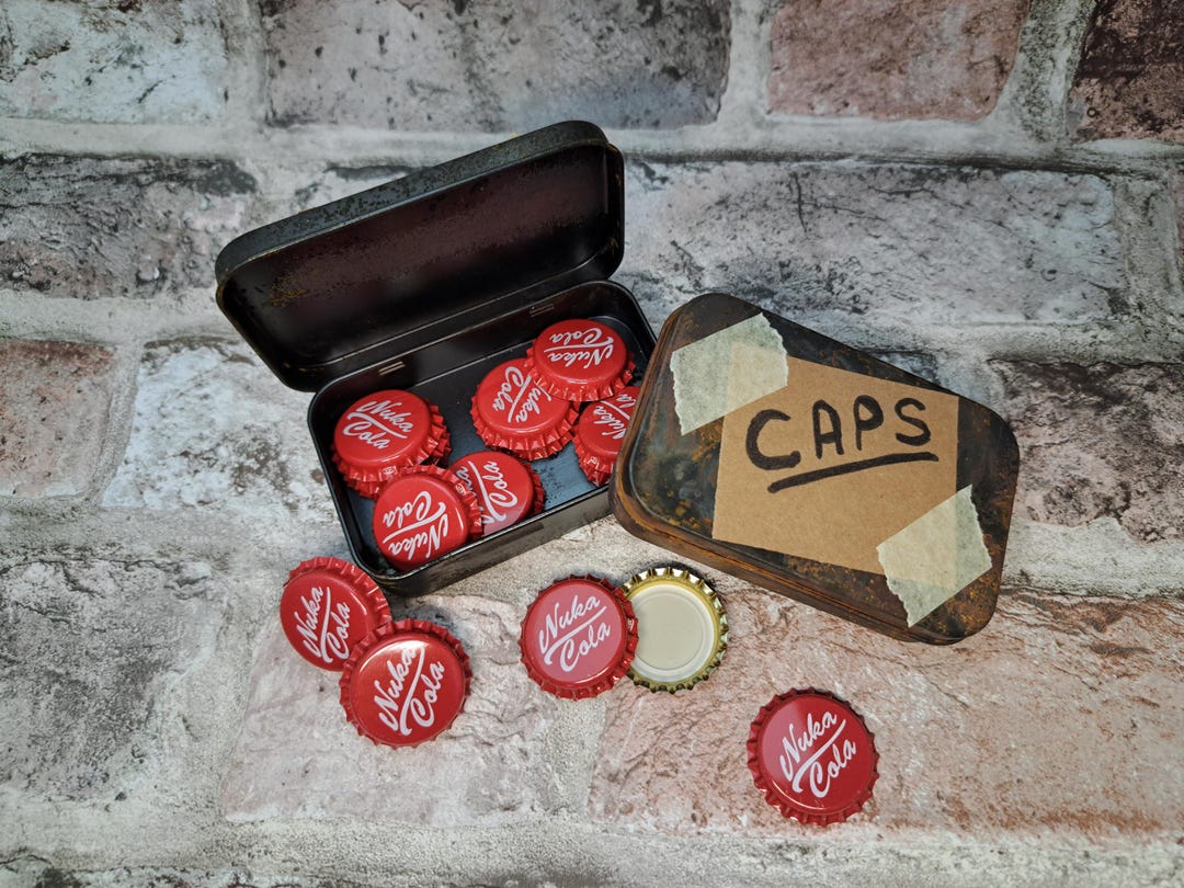 Bottle Cap Stash, Nuka Cola Wasteland, Souvenirs, Handmade, Retro Drink ...