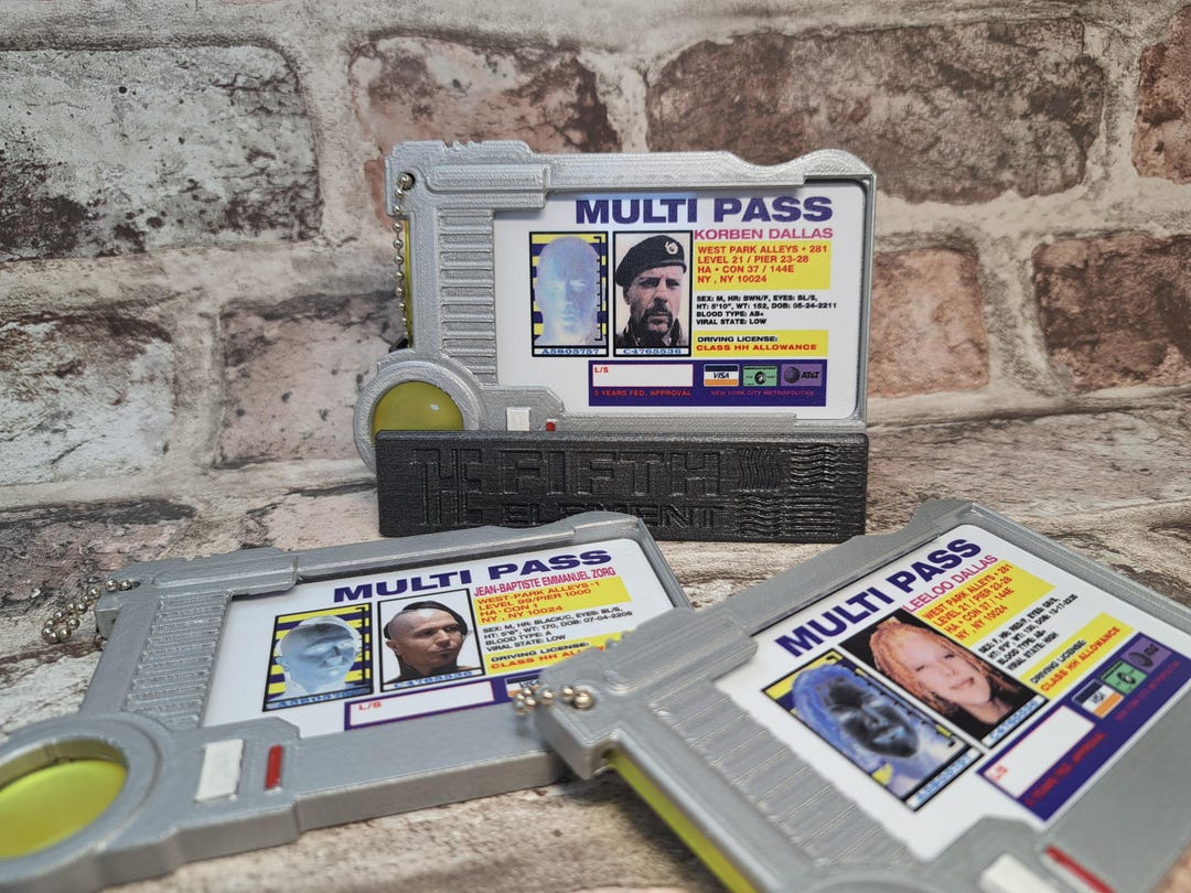 Multipass for Cosplay Business Card Holder 3D Printed and Hand Painted ...