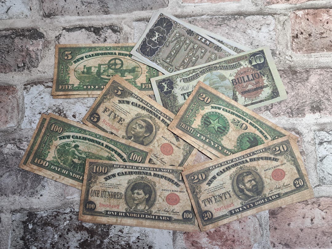 Authentic NCR Dollars Ten Bullion Replica Set for Wasteland Collectors ...