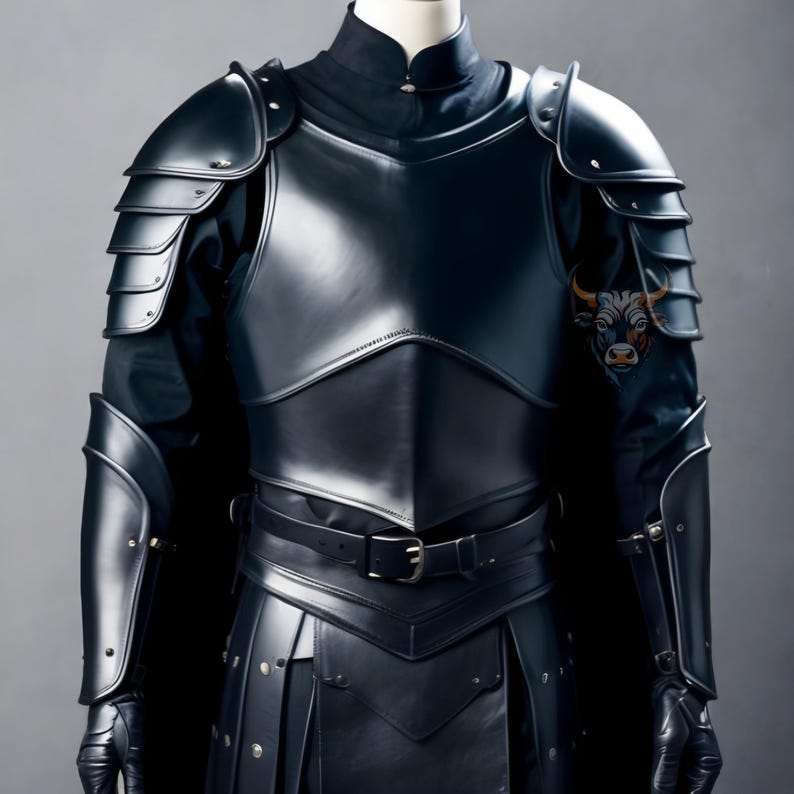 Black Knight Full Body Armor Suit | Medieval Gothic Cosplay Armor ...