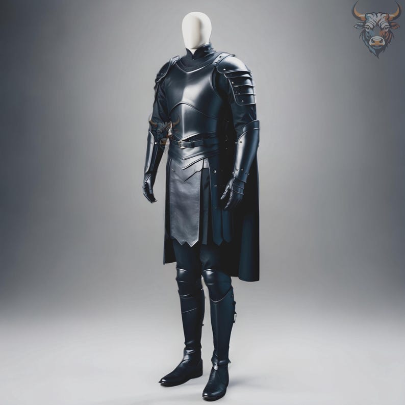 Black Knight Full Body Armor Suit | Medieval Gothic Cosplay Armor ...