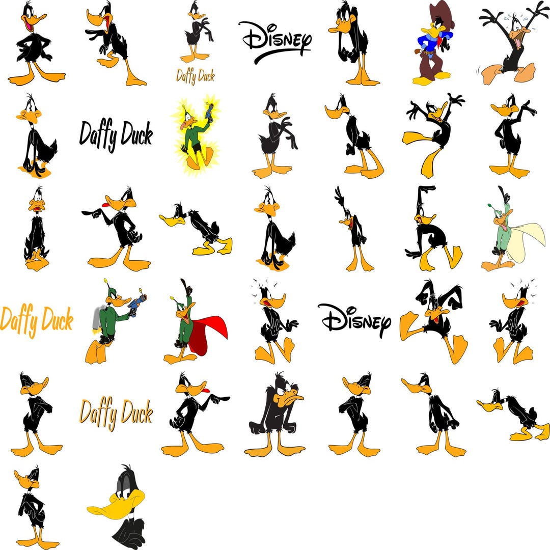Daffy Duck Digital Stickers- Daffy Duck Digital Files- Daffy Duck ...