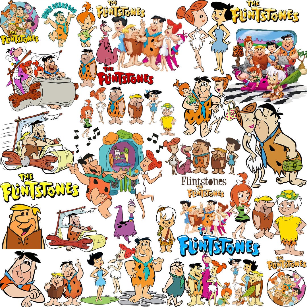 The Flintstones Digital Stickers- the Flintstones- the Flintstones ...