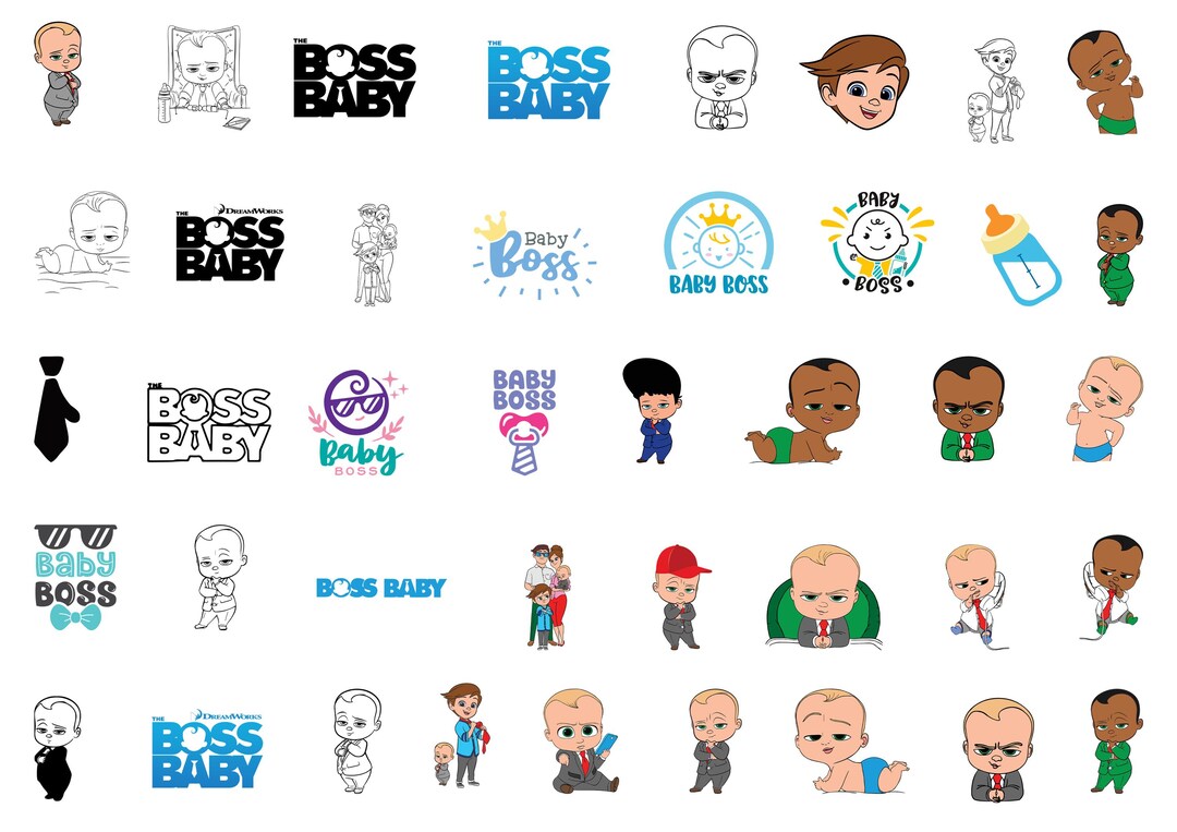 The Boss Baby Stickers- the Boss Baby- Digital Files- Digital Prinst ...