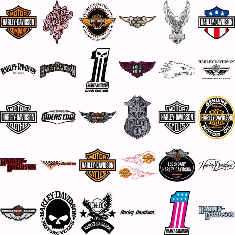 Harley Davidson Stickers - Etsy