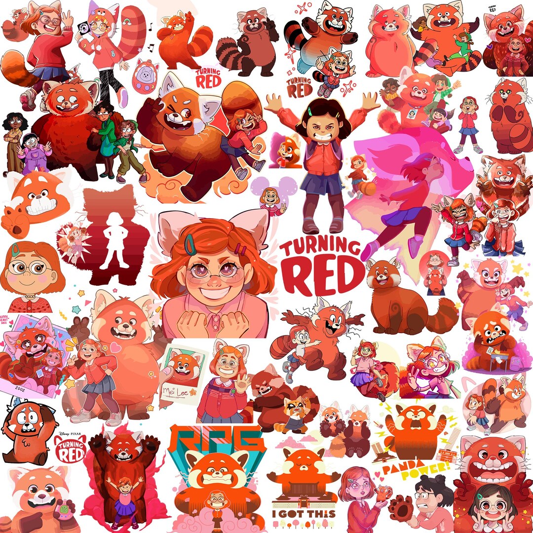 Turning Red Stickers- Turning Red- Turning Red Digital Prints- Turning ...