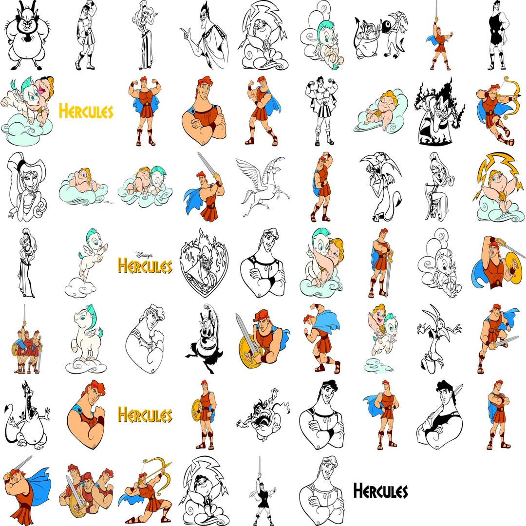 Hercules Digital Stickers- Hercules Digital Files- Hercules- Digital ...