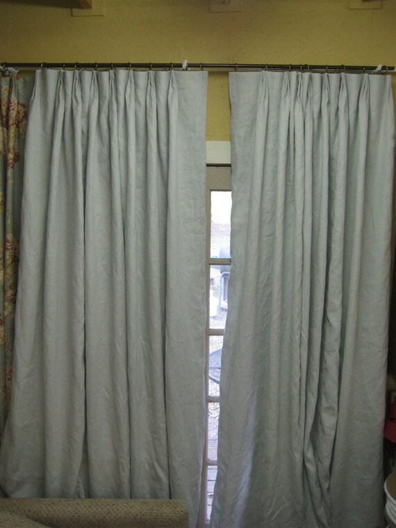 Pleated Drapery Panels-extra Wide Linen Panels-vintage White - Etsy
