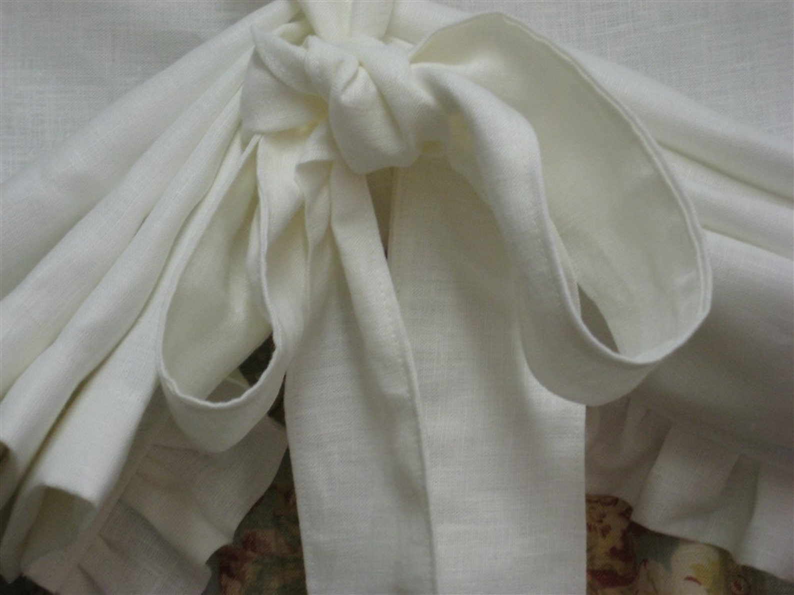 Tie up Functional Window Shade With Ruffled Hemrelaxed Rod - Etsy
