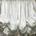 White Linen Ruffled Balloon Shade Window Treatment-ruffled Balloon ...