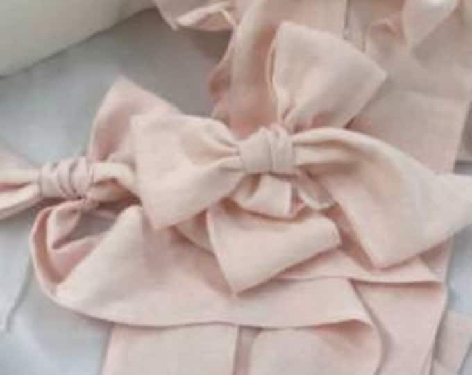 Linen Curtain Bows Order Your Requested Number and Color - Etsy