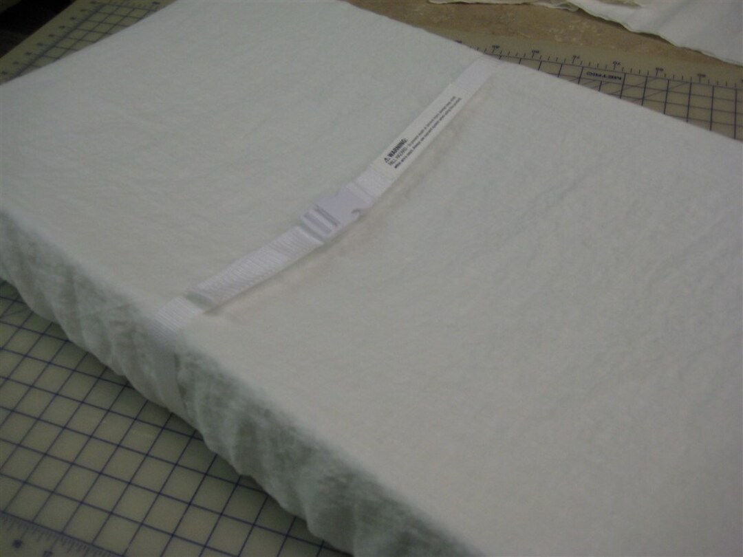 Vintage White Washed Linen Changing Pad Cover-slipcover With - Etsy