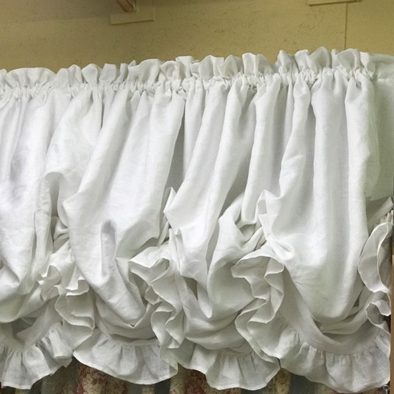 Custom Balloon Shade for Large Windowrod Pocket Balloon | Etsy