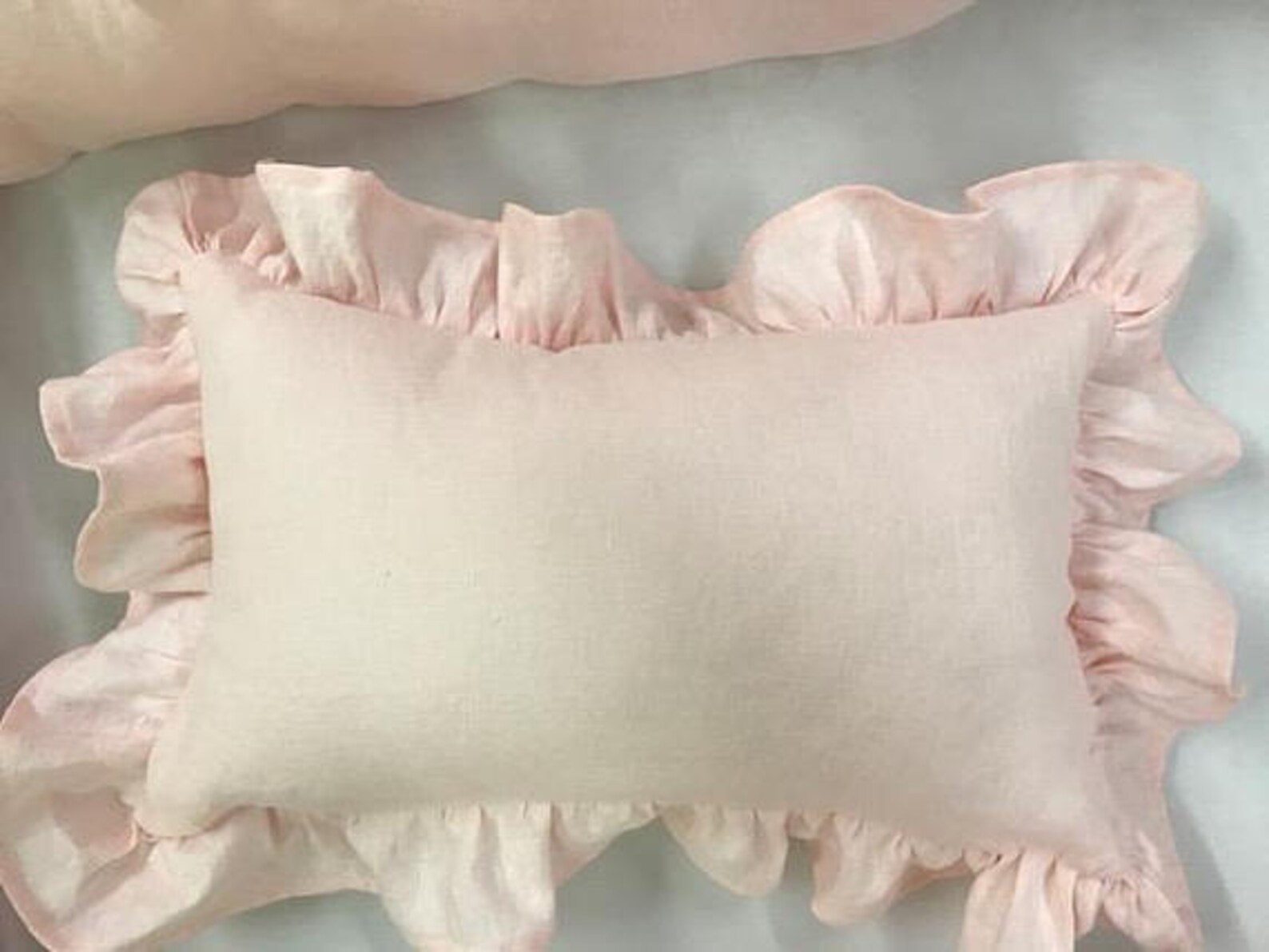 Washed Linen Crib Pillow baby Gift Item-zip Closure Allows | Etsy