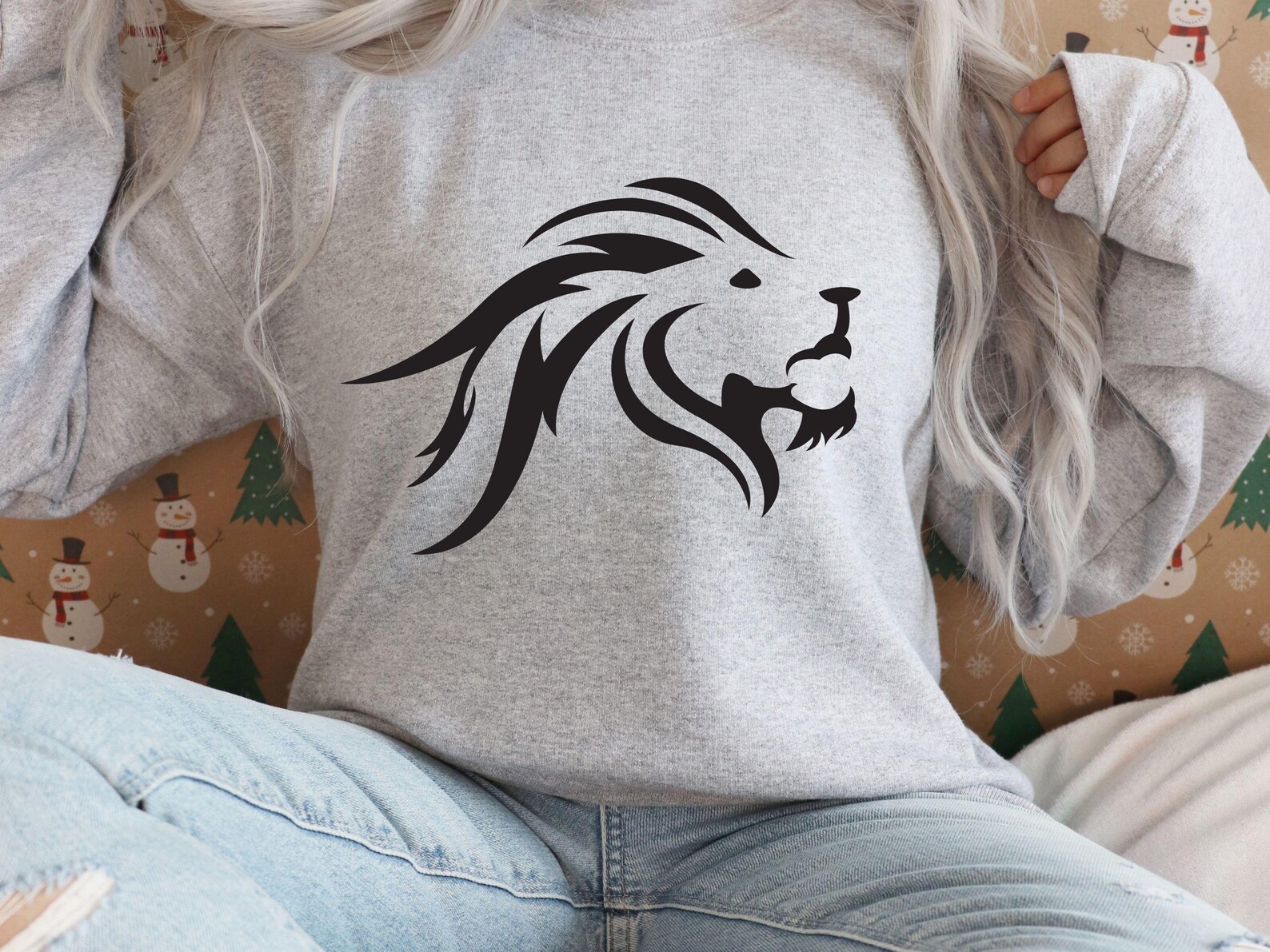 Lion Face SVG Bundle |wild Animal Cut Files |tribal Lion Head Clipart ...