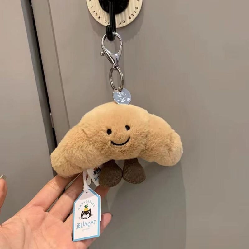 Jellycat Croissant Keychain - Etsy