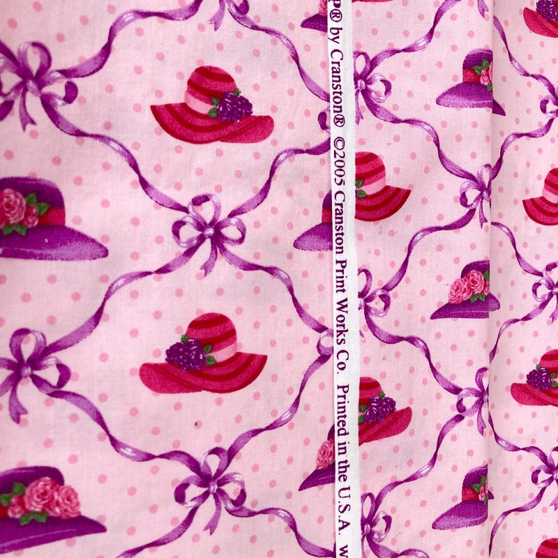 Red Hat Society Fabric - Etsy