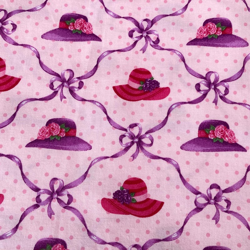 Red Hat Society Fabric - Etsy