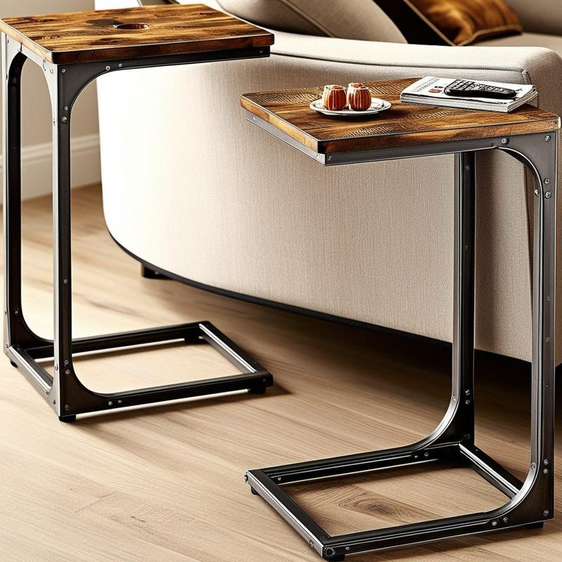 C Table for Sofa - Etsy