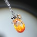Heart Pendant, Burn Flame, Fire of Desire, Glass Pendant, Fashion ...